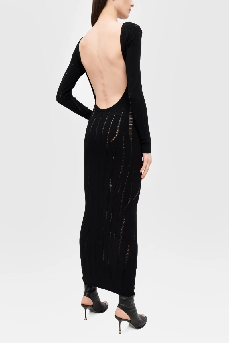 Платье Jacob Lee lace knit maxi dress black 9761241043 - купить в ...