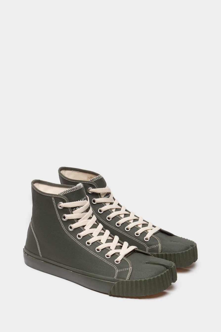 Кеды Maison Margiela tabi high top dark green 9050222073 - купить в ...