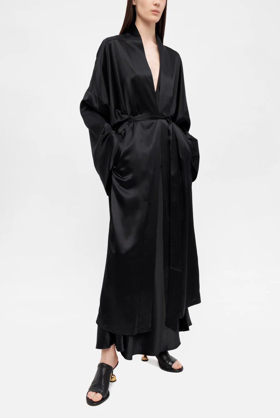 Кимоно Jacob Lee silk long kimono black 9761241015 - купить в Москве за ...